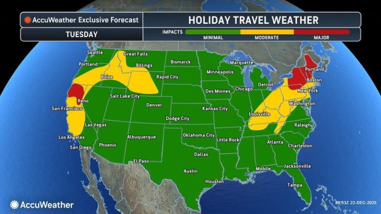 AccuWeather warns of stormy holiday travel as Christmas nears. Here's ...