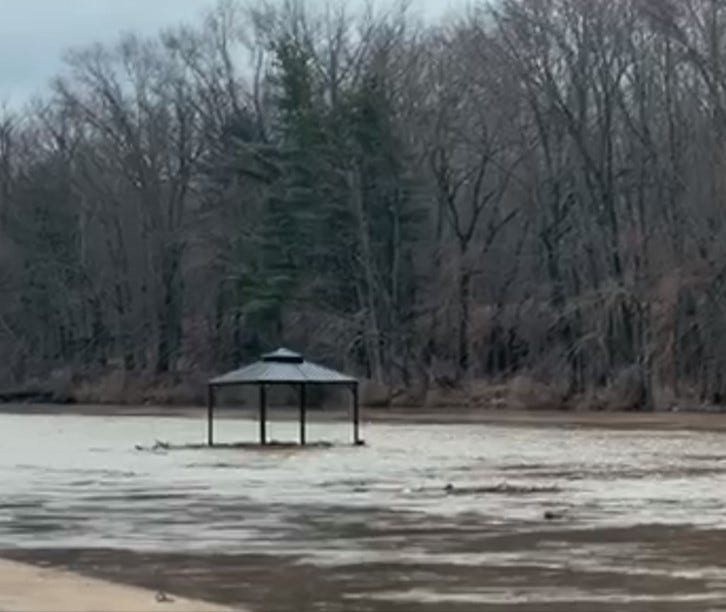 Flood warning still affects Hinckley Reservoir area as waters recede