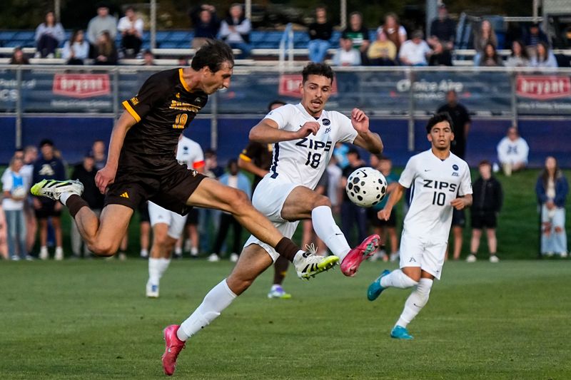 Akron men's soccer score, live update vs. Notre Dame. Zips host Irish