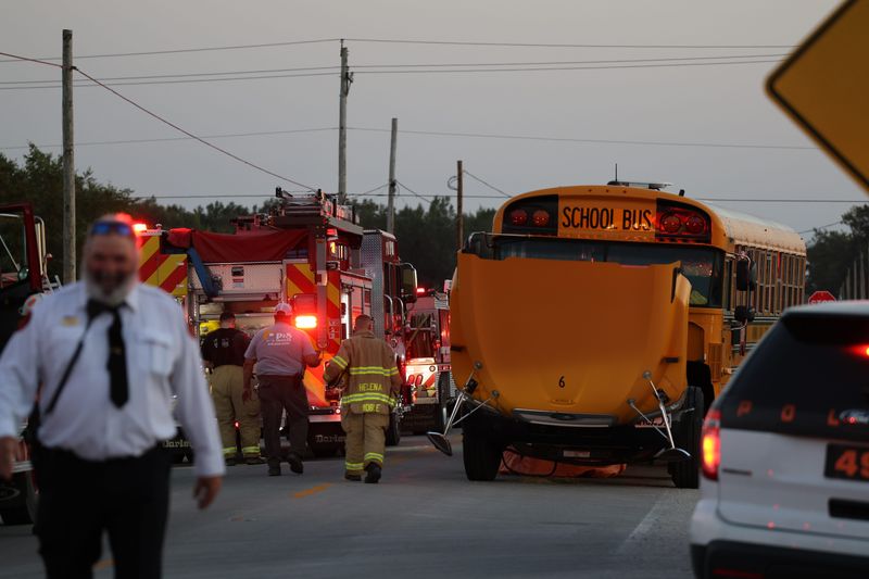 SUV collides with school bus; 8 students injured from Northwood Middle ...