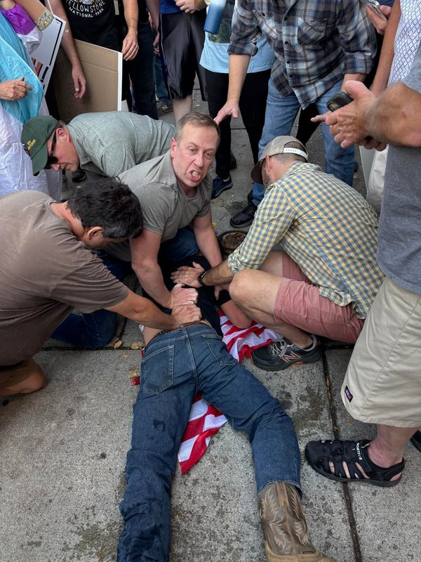 Armed man subdued, arrested after reportedly shoving woman at Kent No ...