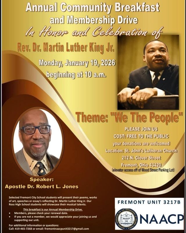 NAACP plans MLK Jr. breakfast in Fremont