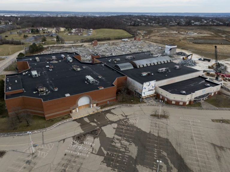 See drone video, photos of Forest Fair Mall demolition