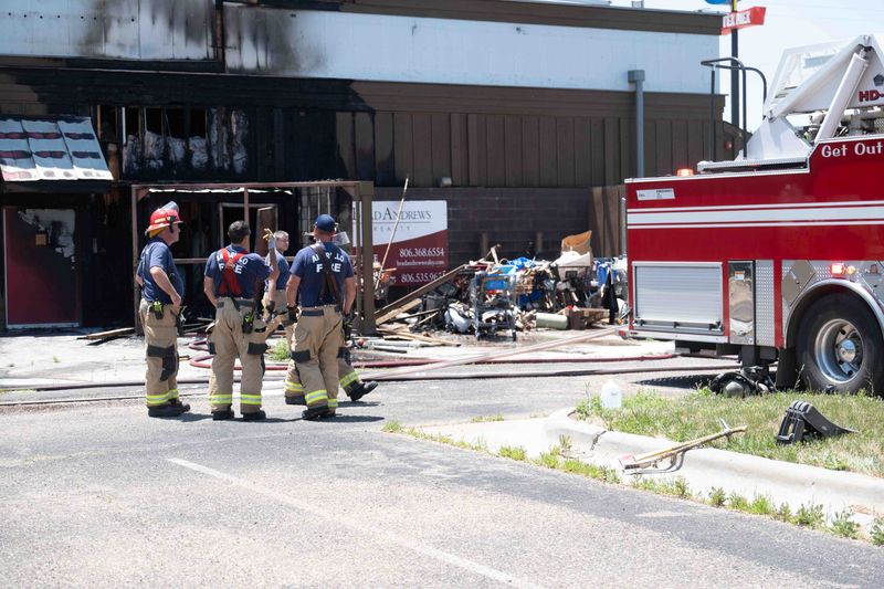 Old Logan’s Roadhouse fire tops busy day for Amarillo firefighters