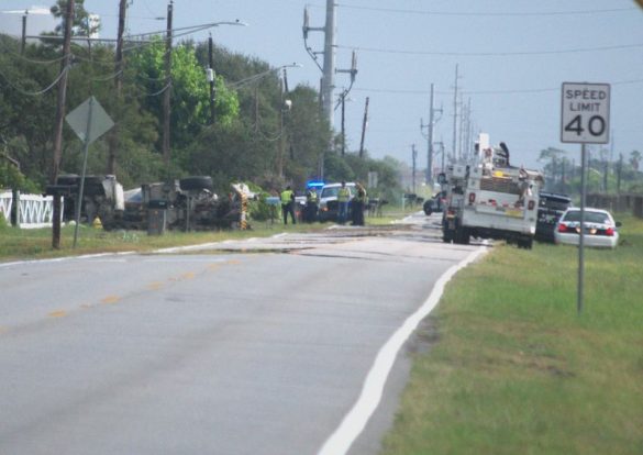 Man driving cement truck along Flour Bluff Road dies in crash