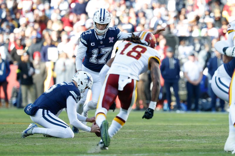 Missle Toe: Aubrey FGs help Cowboys hold off Commanders Christmas ...