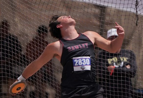 Camden Ables wins state discus gold, follows family