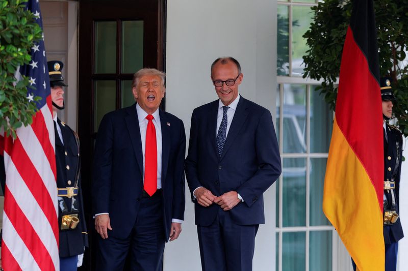 Trump, Germany's Merz build ties in friendly meeting on Ukraine and trade