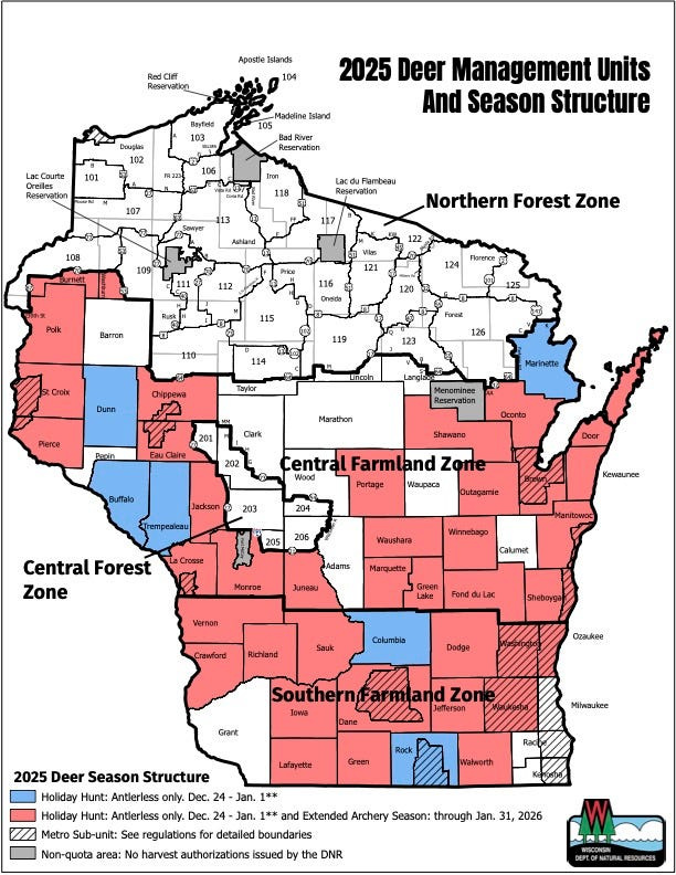 What to know about the 2025 Wisconsin gun deer hunting season: Dates ...