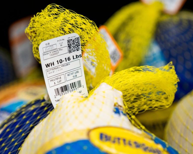 How much does Thanksgiving dinner cost at Wisconsin grocery stores?