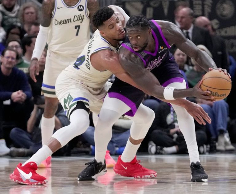Bucks fall 139-106 to Timberwolves, playing without Anthony Edwards